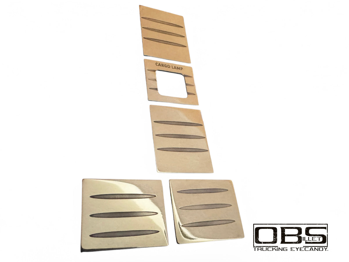 Chevy® | GMC® OBS 1995-1999 Dashboard Consul Blanking Plates - '3 Flut ...