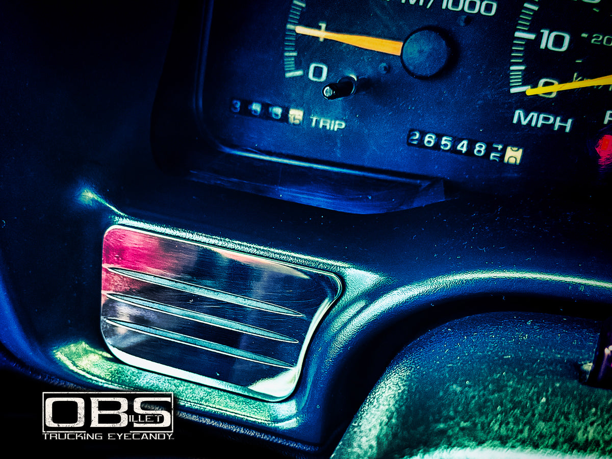 Chevy® | GMC® OBS 1995-1999 Dashboard Consul Blanking Plate - '3 Flute ...