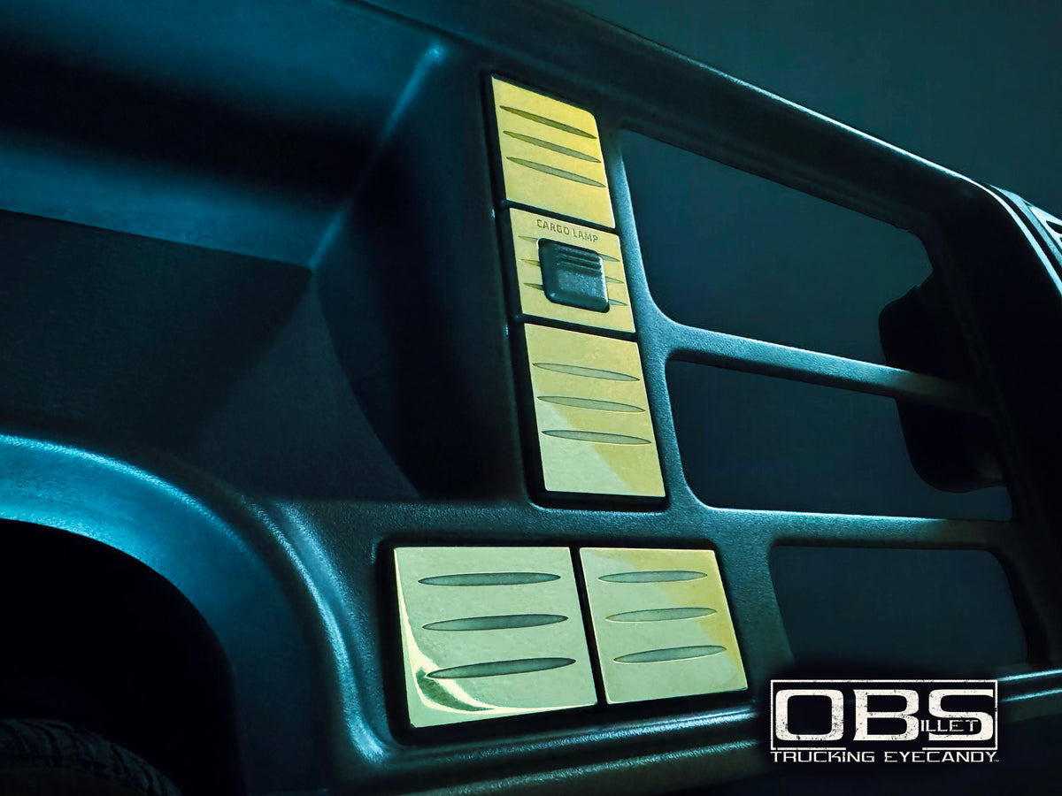 Chevy® | GMC® OBS 1995-1999 Dashboard Consul Blanking Plates - '3 Flut ...