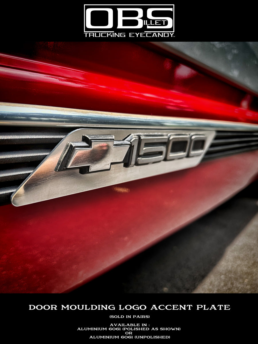 OBS Door Side Mounted Emblem Plates- Sold as a Pair – OBS Billet