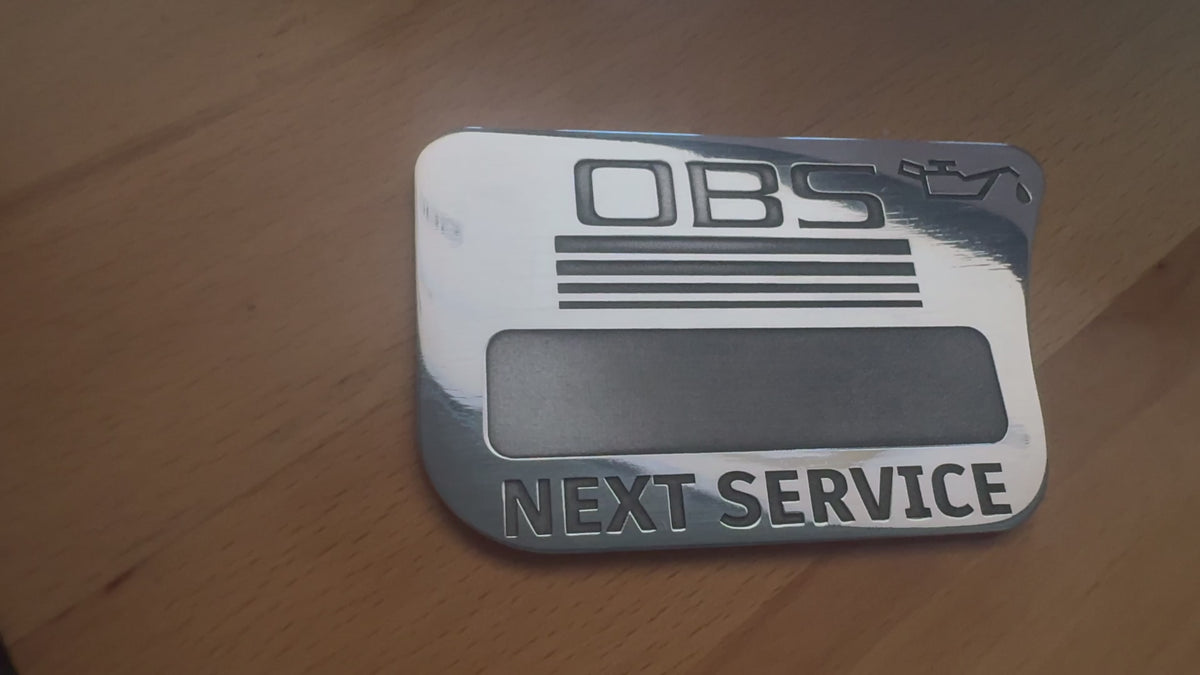 OBS (Left to steering wheel) Oil Service Plate – OBS Billet